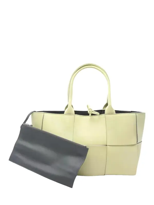 Bottega Veneta Arco Maxi Intrecciato Tote Bag - Yellow