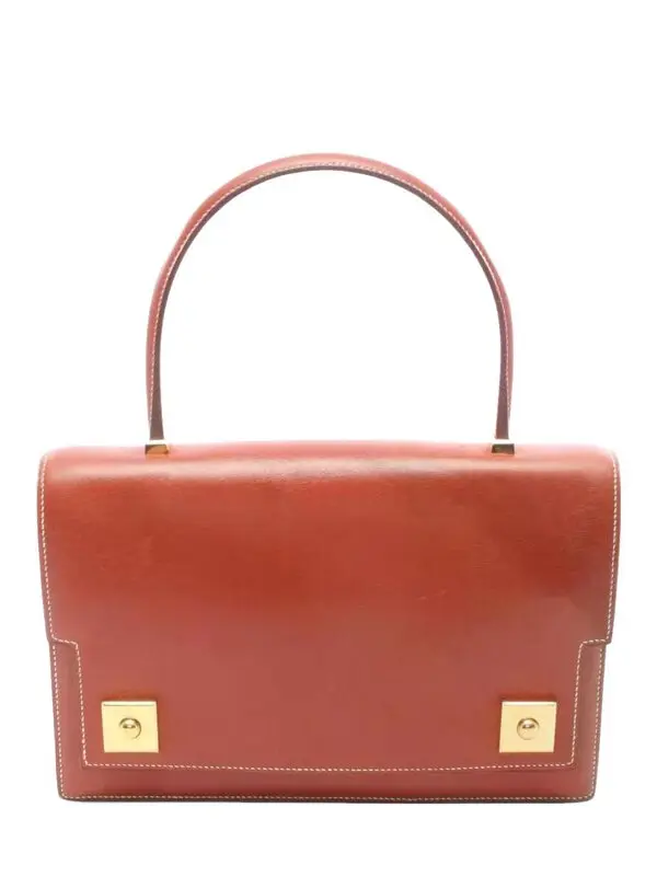 Hermès 1992 Piano Leather Handbag - Brown