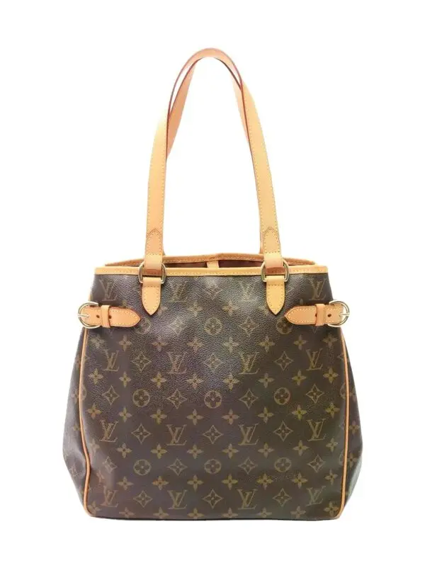 LOUIS VUITTON Monogram Canvas Vertical Batignolles Tote Bag - Brown