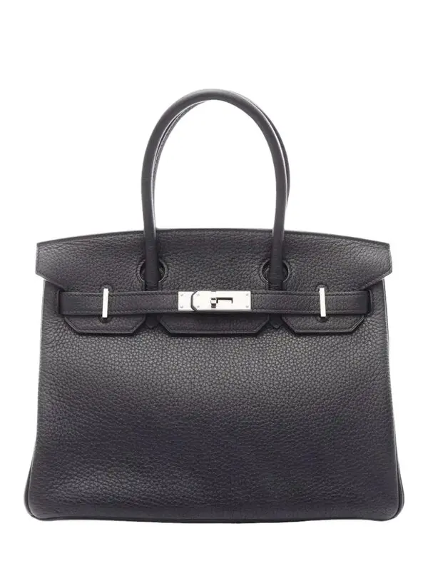 Hermès 30 Birkin Tote Bag In Togo Leather - Black