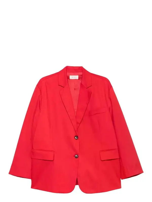 VICOLO Single-breasted Blazer With Notched Lapel - Red