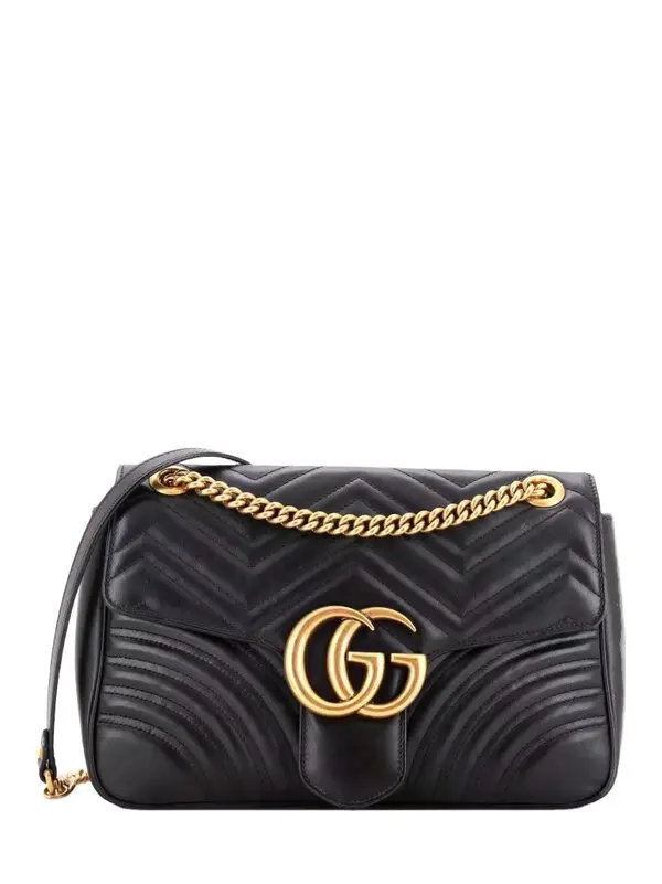 Gucci Gg Marmont Shoulder Bag - Black