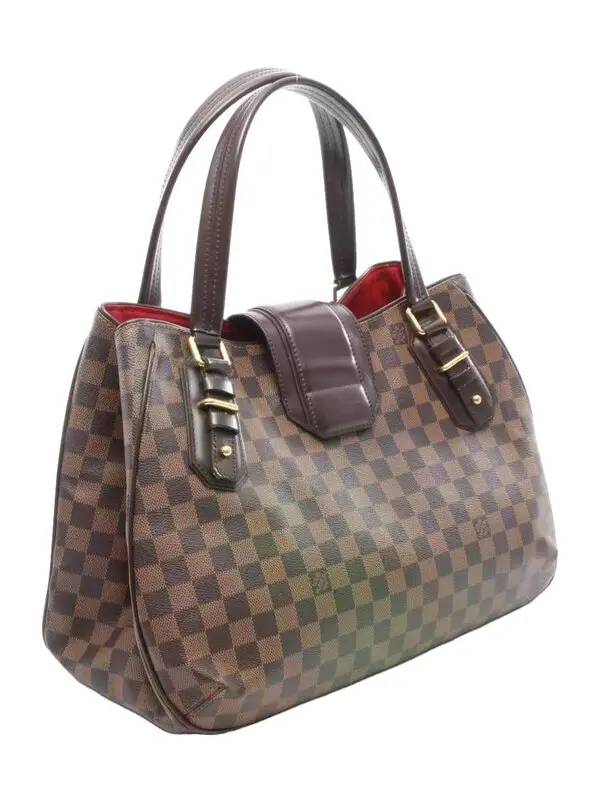 LOUIS VUITTON Damier Ebene Tote Bag - Brown