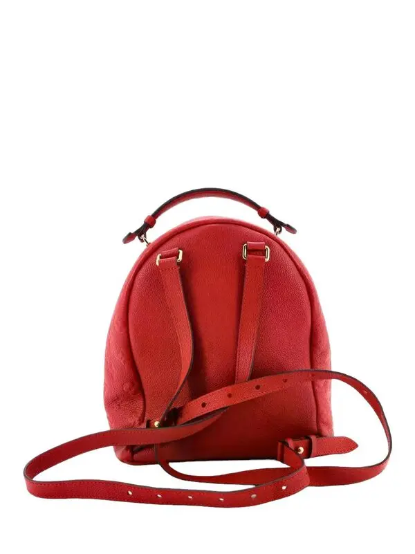 LOUIS VUITTON Sorbonne Monogram Empreinte Leather Backpack - Red
