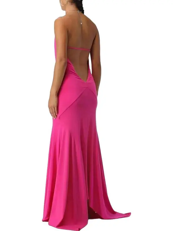 Attico Halterneck Maxi Dress - Pink