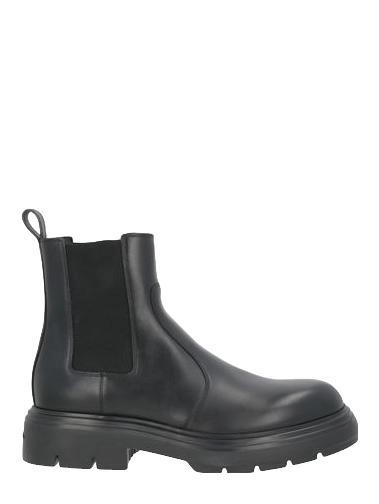 FERRAGAMO Leather Chelsea Boots - Black