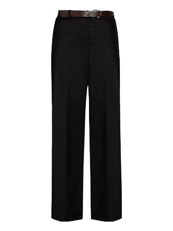 MOTEL Crepe Tailored Pants With Stretch - Black