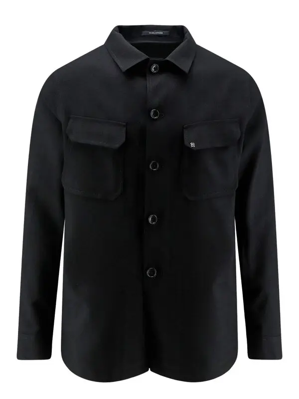 Tagliatore Virgin Wool Shirt/jacket - Black