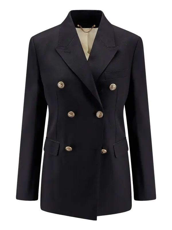 GOLDEN GOOSE Diva Light Dry Wool Blazer - Black