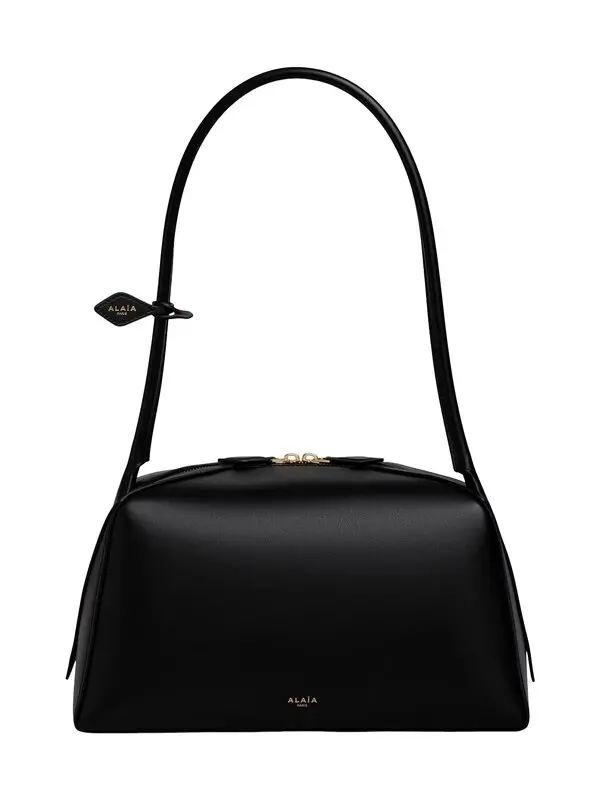 Alaïa Bouledogue Leather Shoulder Bag - Black