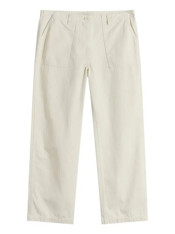 NOTHING WRITTEN Meadow Washed Cotton Pants - Ivory