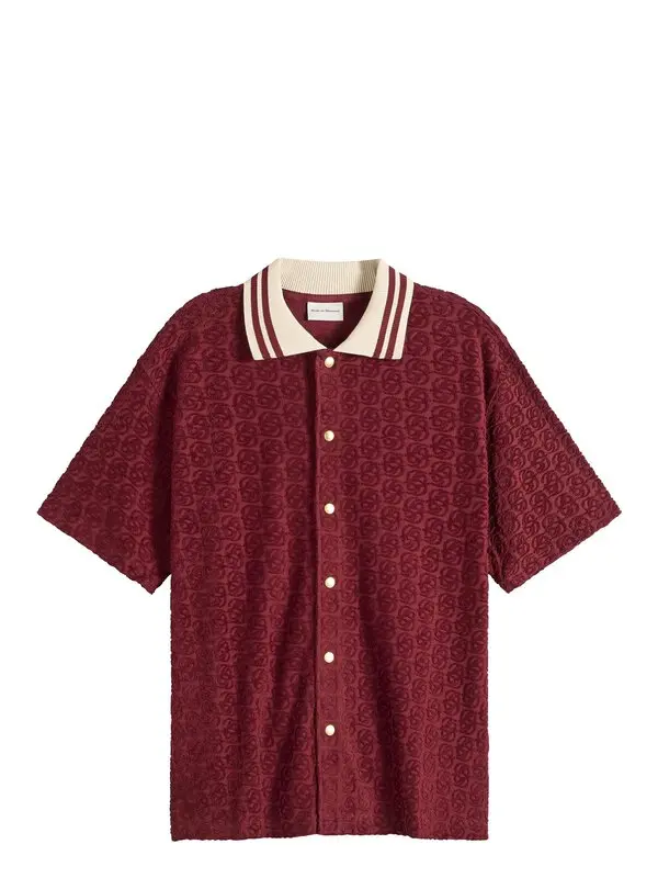 Drole De Monsieur Monogram Shirt - Wine