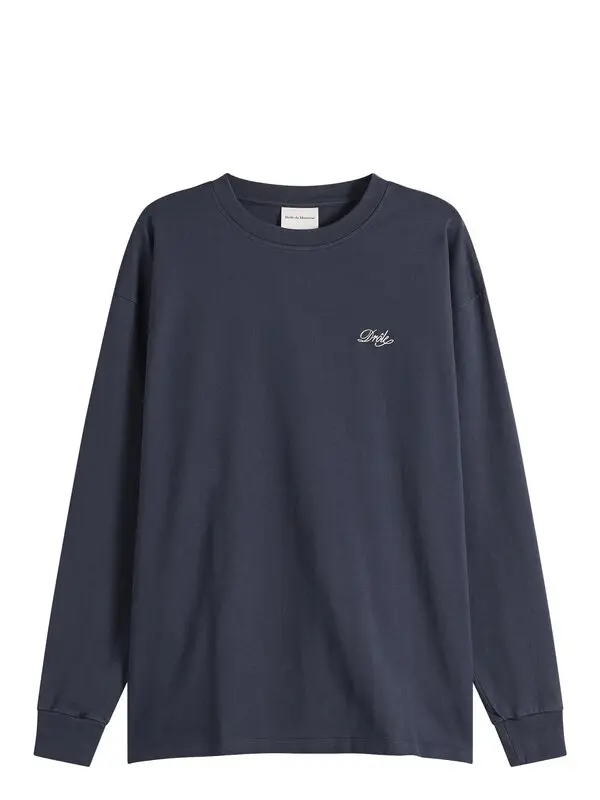 Drole De Monsieur Drôle Belissima Long Sleeve T-shirt - Navy