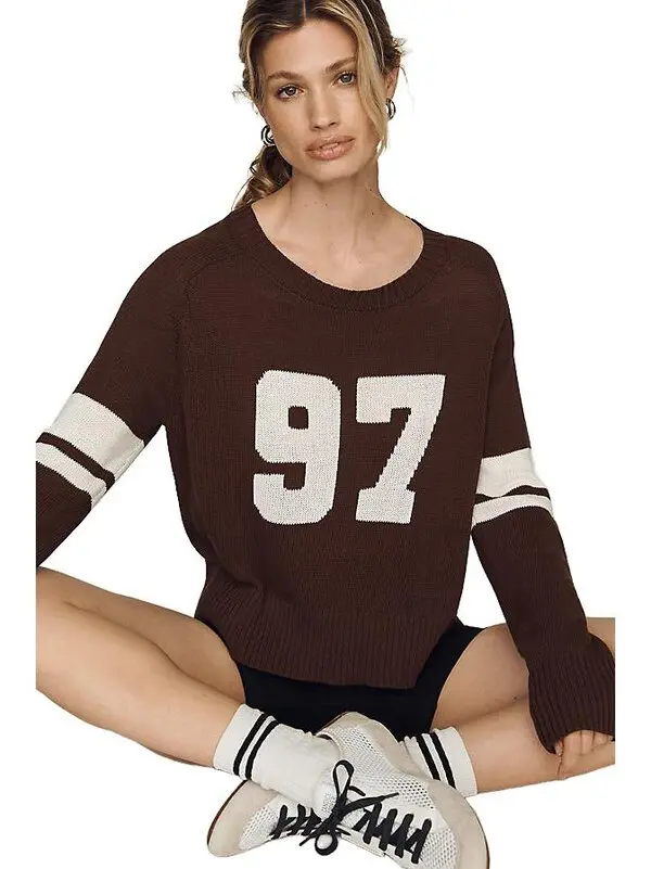 Z Supply Long Sleeve Graphic Sweatshirt - Brown