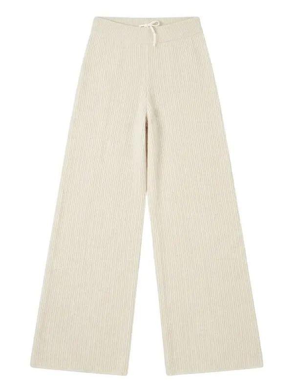 MAISON LOINTAINE Ribbed Prestige Cashmere Pants - Orange
