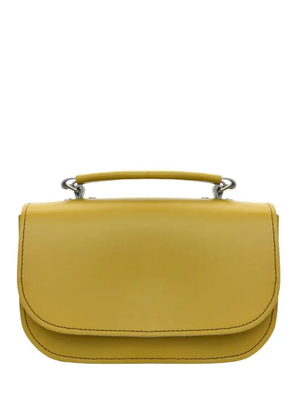 ZATCHELS Aura Leather Clutch Bag - Yellow