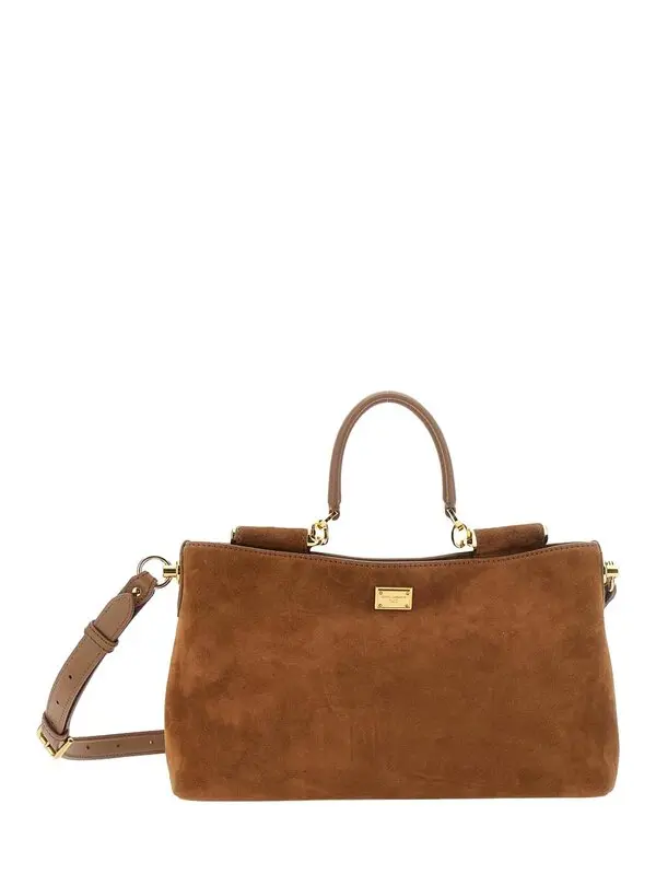 Dolce & Gabbana Vittoria Suede Shoulder Bag - Multicolor