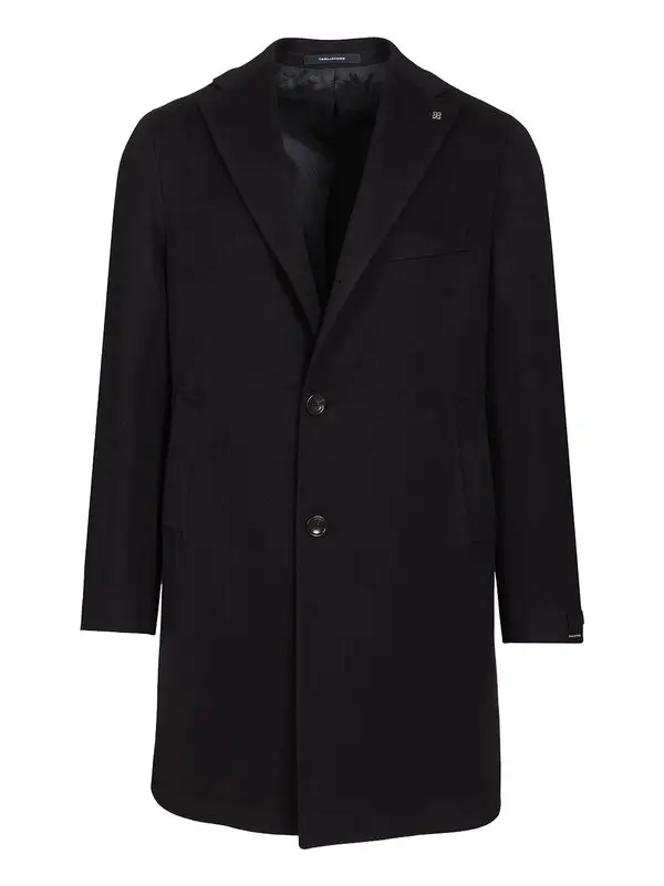 Tagliatore Bruce Wool And Cashmere Coat - Blue