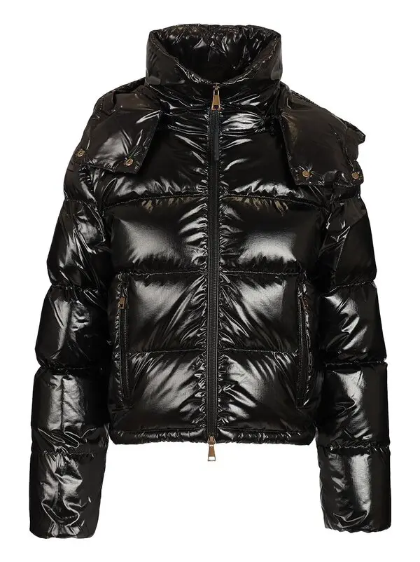 Moncler Niveole Short Nylon Down Jacket - Black