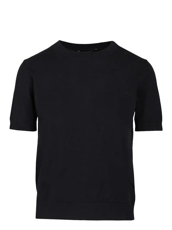 Max Mara Cotton, Silk, And Cashmere Crew Neck Sweater - Blue
