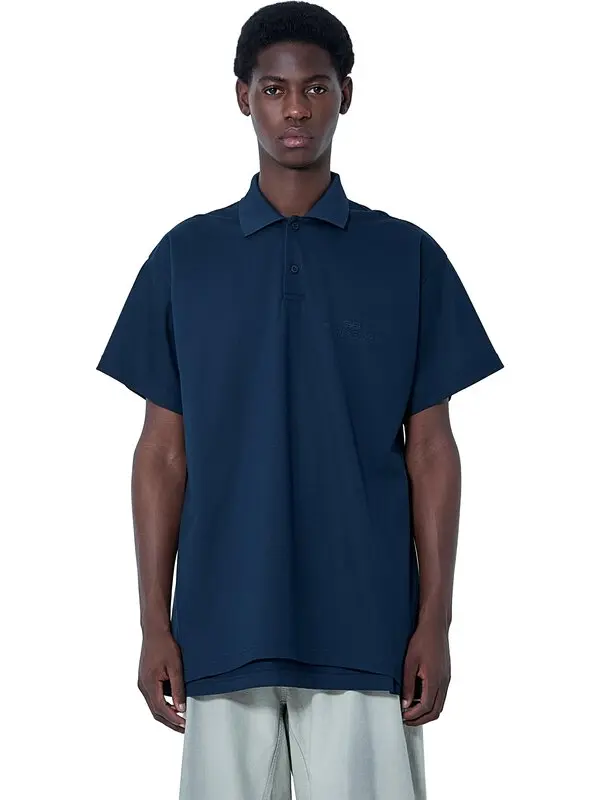 Balenciaga Interwined Polo Shirt - Blue