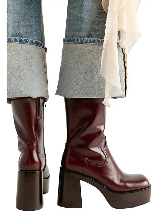 Jeffrey Campbell Empire Platform Boots - Brown
