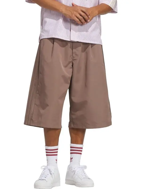 Adidas Originals Woven Wide Leg Short - Trace Brown