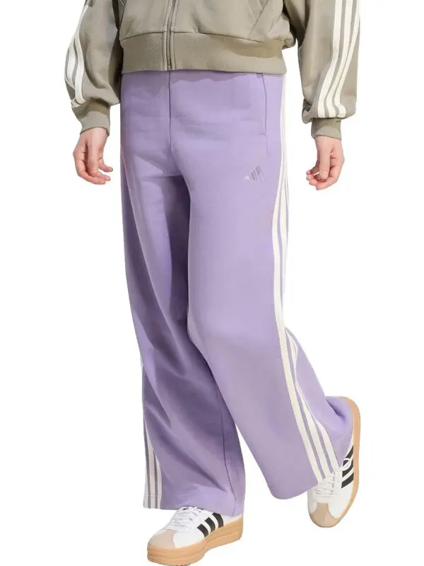 Adidas 3-stripes Wide Leg Pants - Magic Lilac