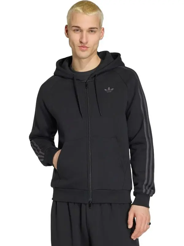 Adidas Adicolor Over The Hood Stripes Hoodie - Black