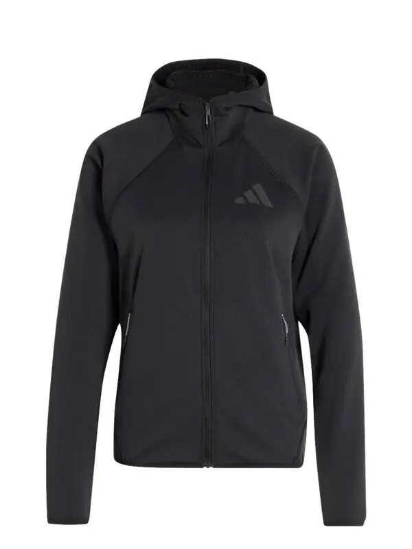 Adidas Terrex Xperior Climawarm+ Ventknit Fleece Hooded Jacket - Black