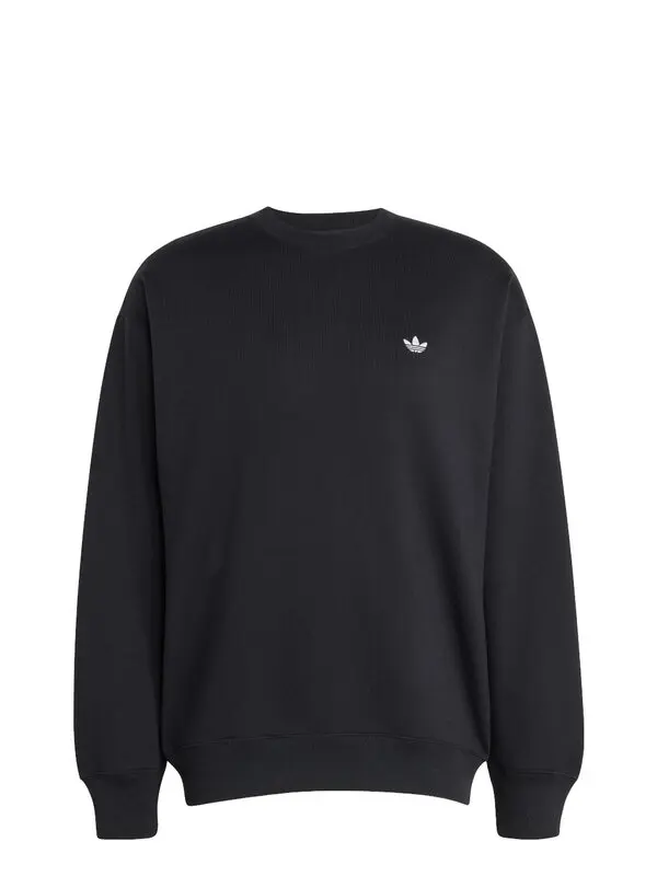 Adidas Trefoil Essentials Loose Crew Sweatshirt - Black