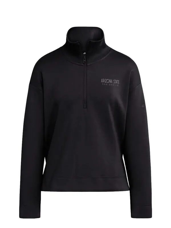 Adidas Arizona State Sun Devils Soft Lux Quarter Zip Sweatshirt - Black / Multi
