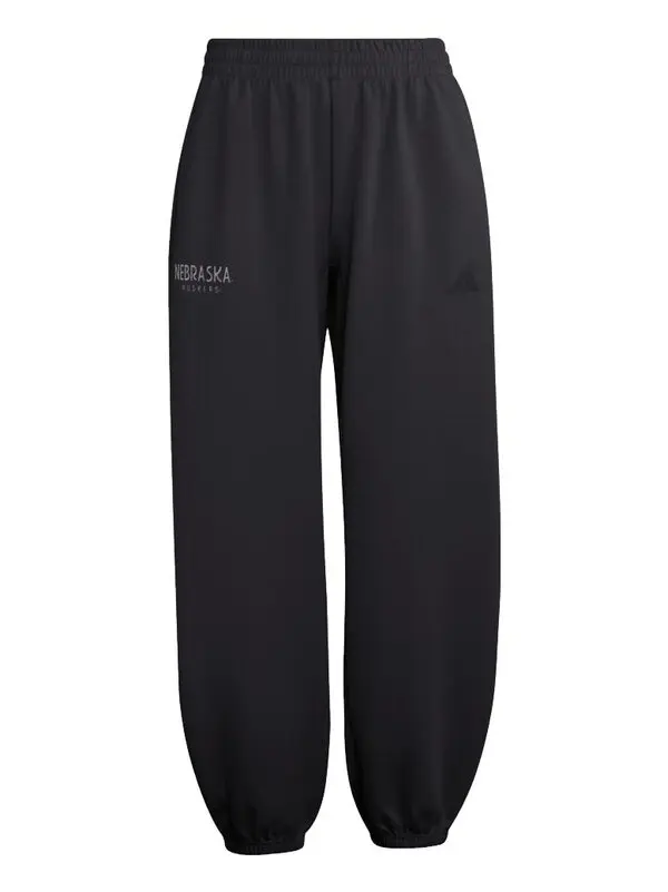 Adidas Nebraska Cornhuskers Soft Lux Loose Pants - Black / Multi