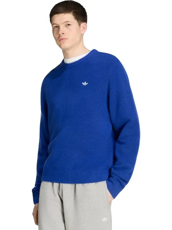 Adidas Trefoil Essentials Fully Knit Sweater - Bold Blue