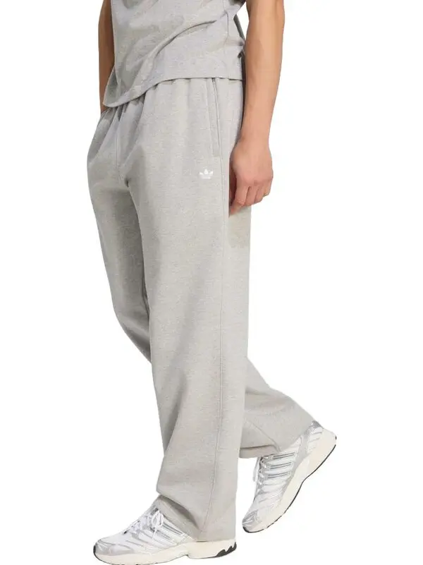 Adidas Trefoil Essentials Open-hem Pants - Medium Grey Heather