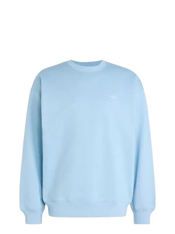 Adidas Trefoil Essentials Loose Crew Sweatshirt - Clear Sky