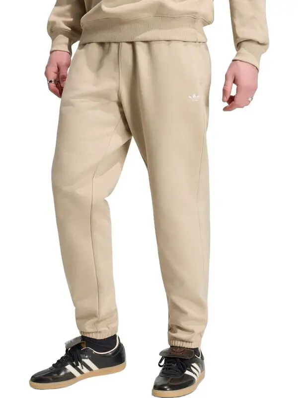 Adidas Trefoil Essentials Regular Fleece Pants - Khaki Three