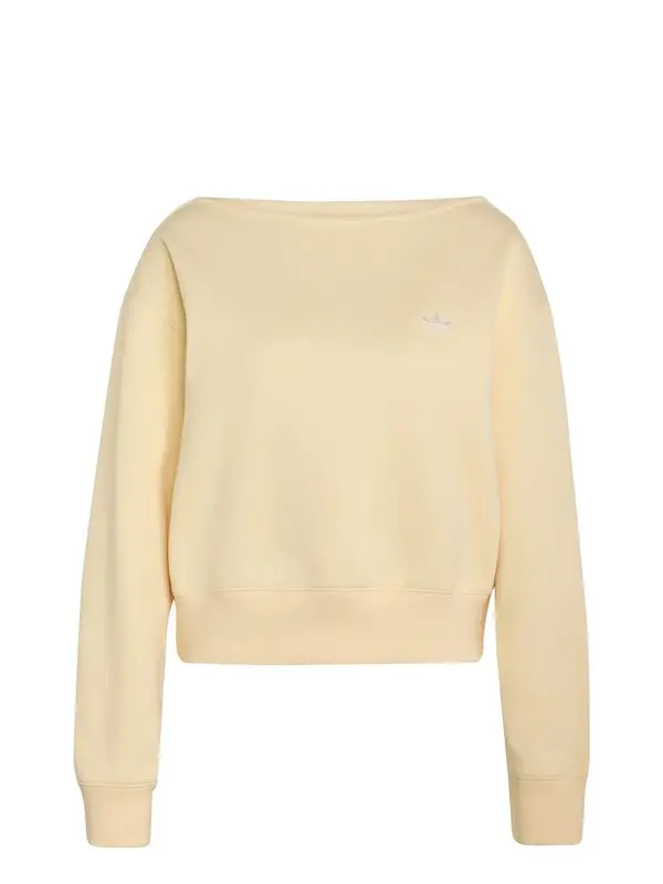 Adidas Essentials Fleece Boatneck Sweatshirt - Warm Vanilla