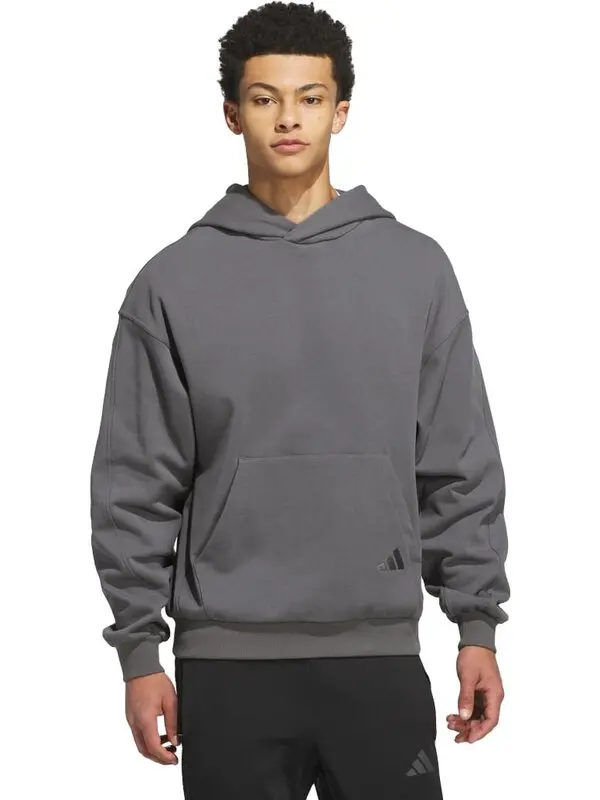 Adidas Kit Small Logo Hoodie - Grey Five