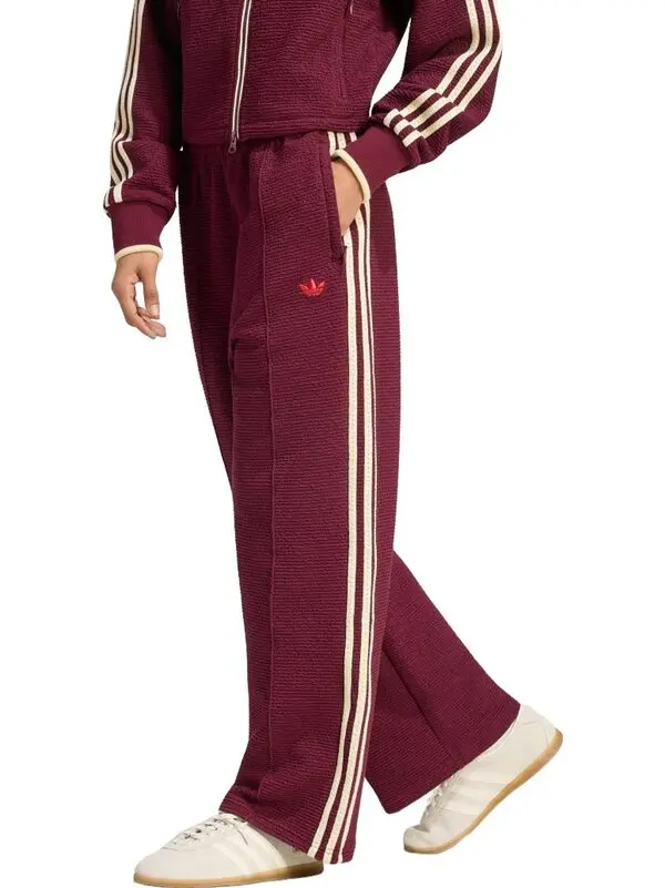 Adidas Firebird Crop Trackpant - Maroon / Vivid Red