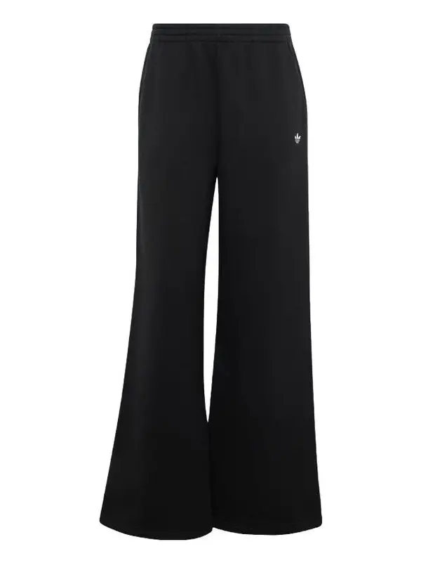 Adidas Essentials Wide Leg Fleece Pants - Black