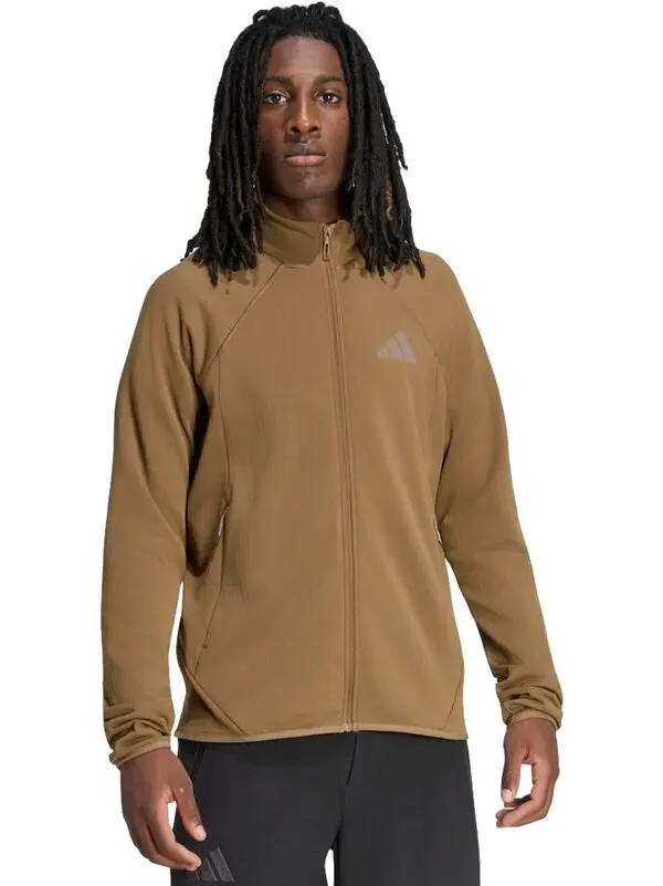 Adidas Xperior Climawarm+ Ventknit Fleece Jacket - Brown Oxide