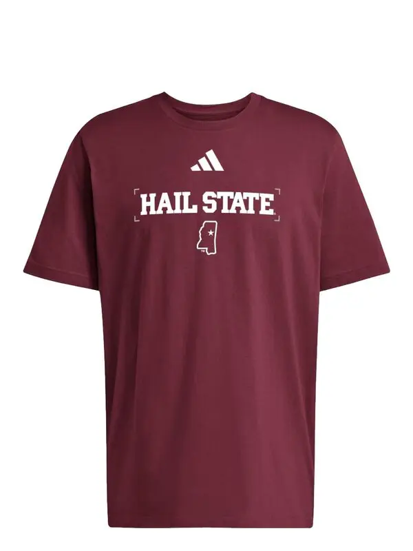Adidas Mississippi State Bulldogs Ncaa Short Sleeve Fresh T-shirt Team Maroon - Team Maroon / Multi