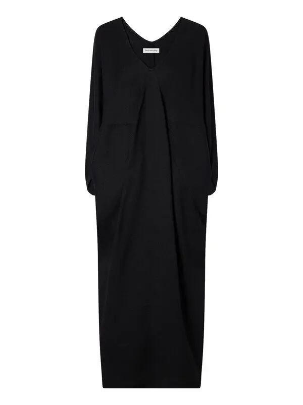 THE FRANKIE SHOP Lilia Kaftan Ponte Maxi Dress - Black
