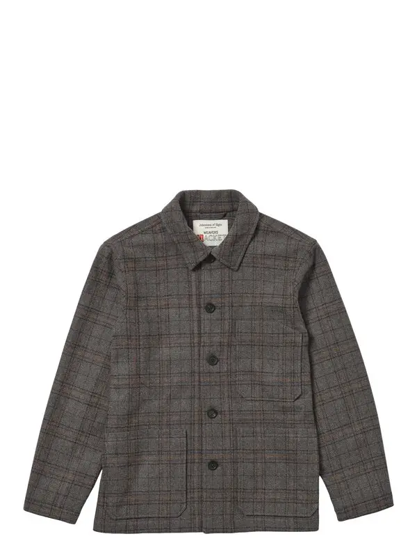 Johnstons Of Elgin The Weavers Jacket | Tartan - Grey