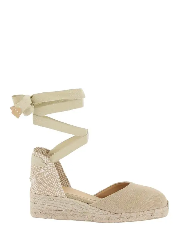 CastaÑer Carina Espadrille Wedge Sandals - Nude