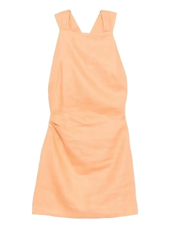 SIR. Sleeveless Square Neck Open Back Dress - Pink