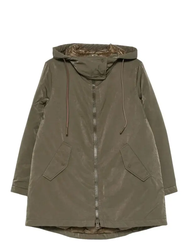 Herno Hooded Ripstop Parka - Green