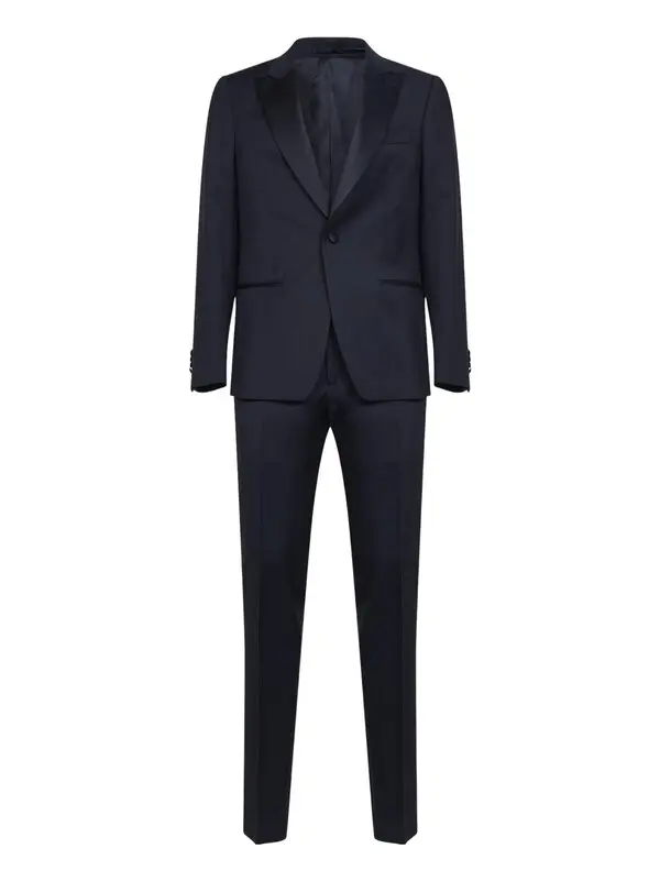LARDINI Single-breasted Tuxedo Suit - Black