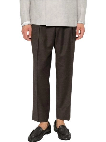 BRIGLIA 1949 Button-detail Pleated Trousers - Black